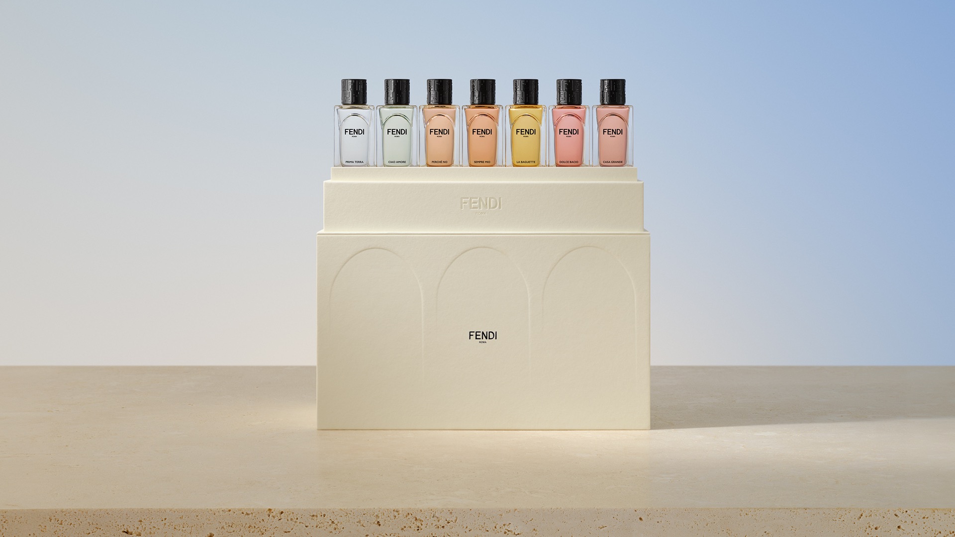 Estola FF Seda Gris | Fendi