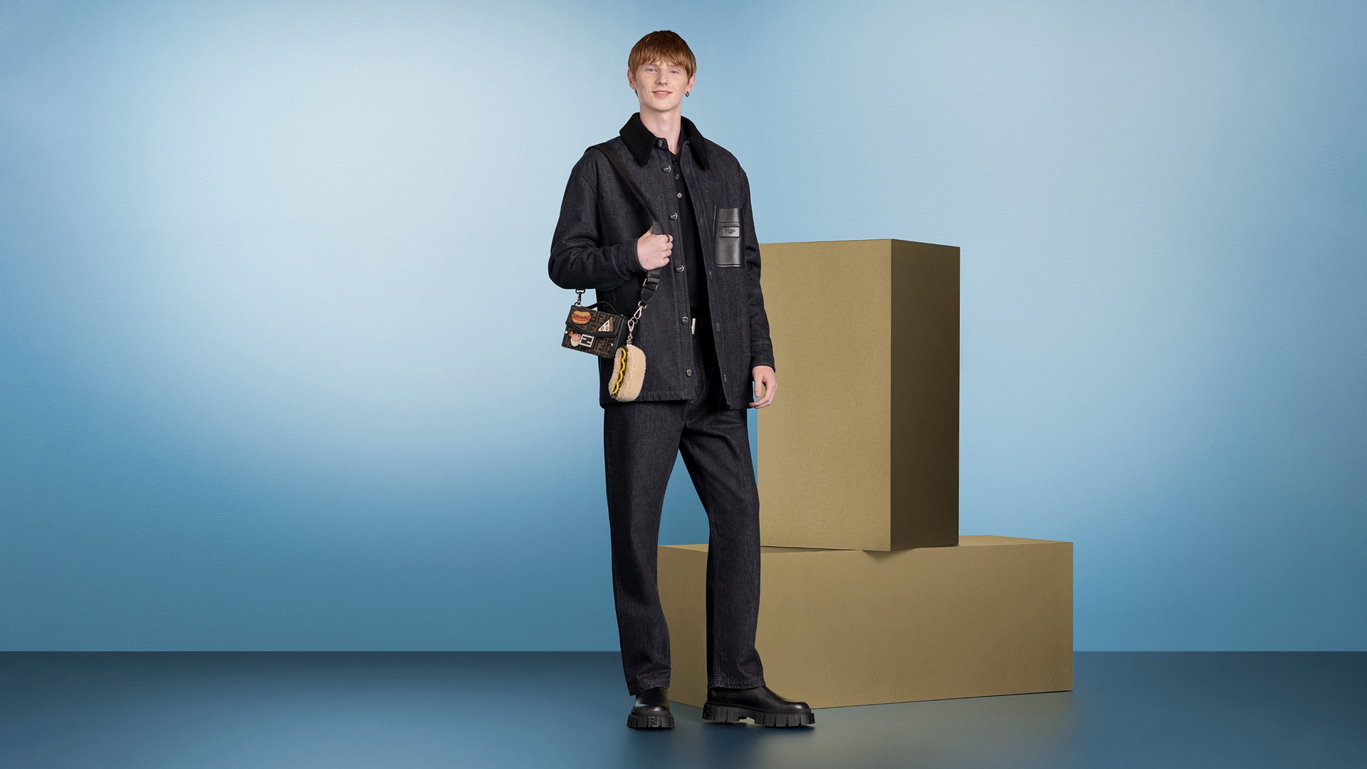 Chapeaux et gants de luxe pour Homme | FENDI FR