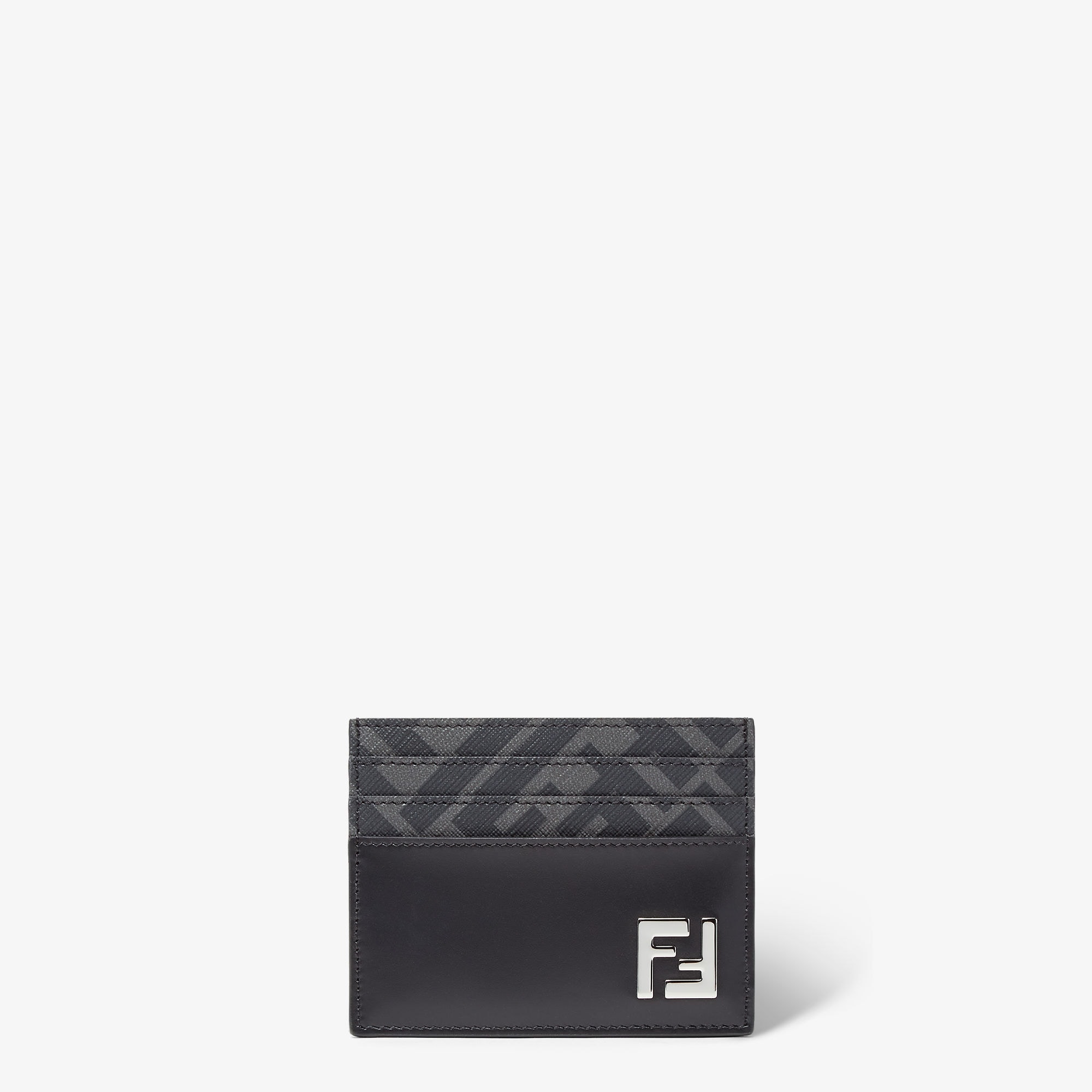 FF Squared Card Holder Leather Black | Fendi