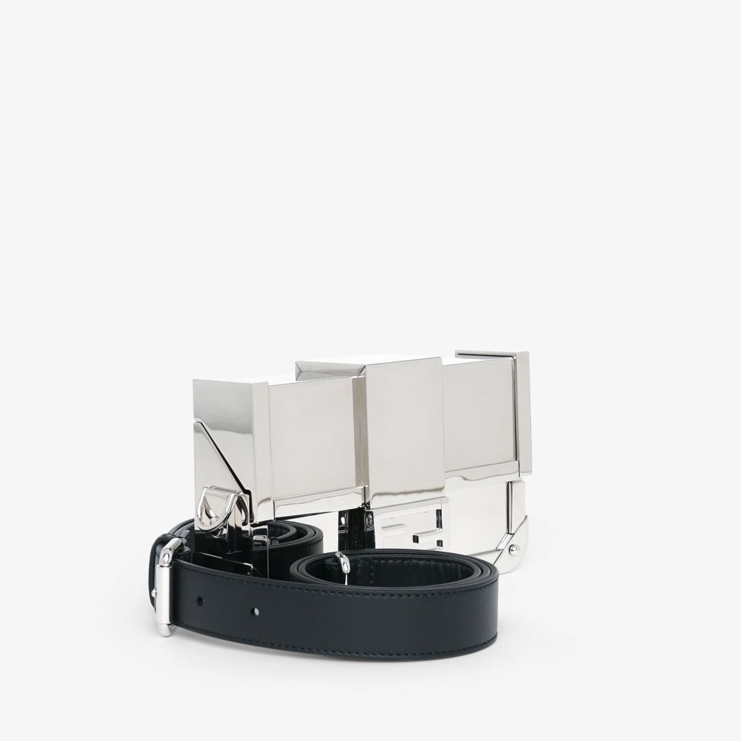 Baguette Trunk Mini Metal Silver | Fendi