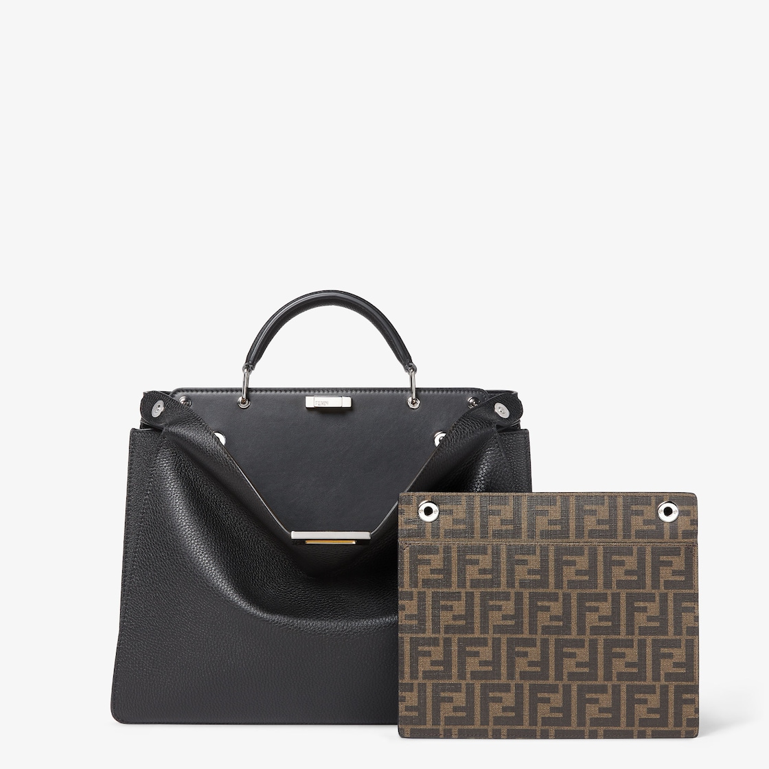 ピーカブー ISeeU ミディアム レザー ブラック | Fendi ピーカブー ISeeU ミディアム レザー ブラック | Fendi