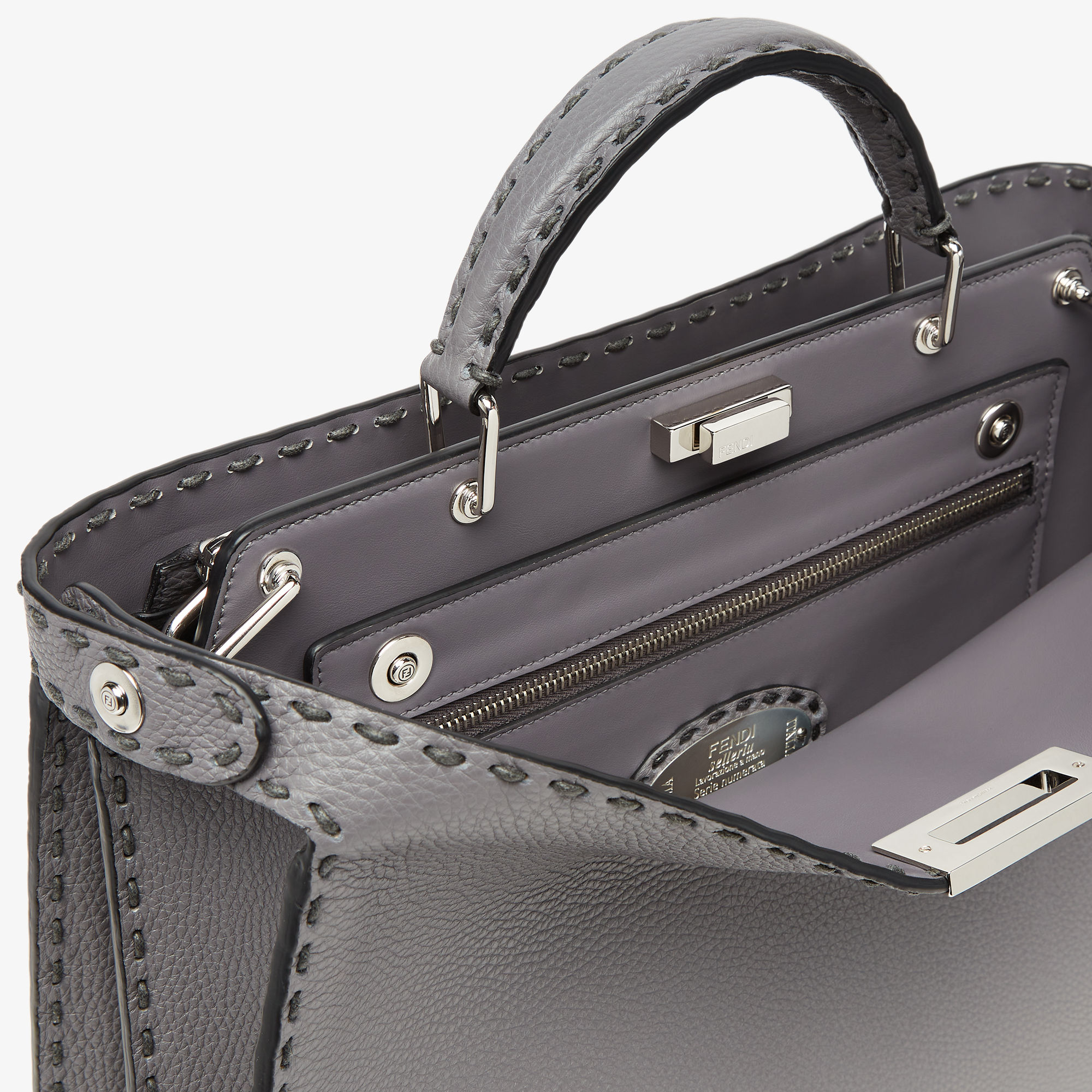 Peekaboo ISeeU Medium Selleria Selleria Grey | Fendi Peekaboo ISeeU Medium Selleria Selleria Grey | Fendi