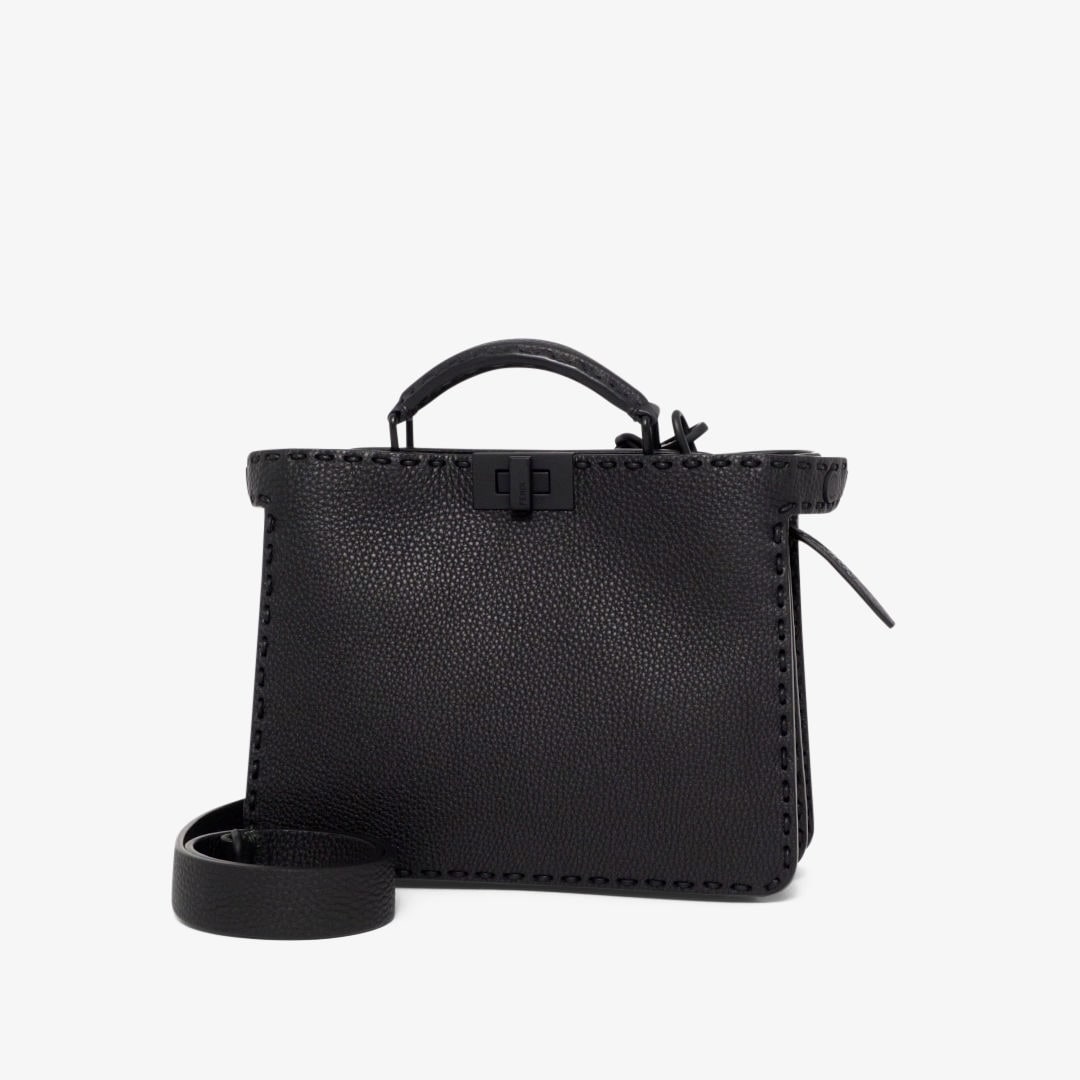 Peekaboo ISeeU Small Selleria Black | Fendi