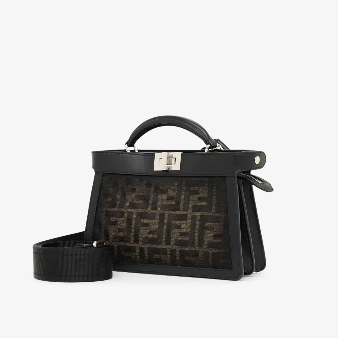 Peekaboo ISeeU XCross Fabric Brown | Fendi Peekaboo ISeeU XCross Fabric Brown | Fendi