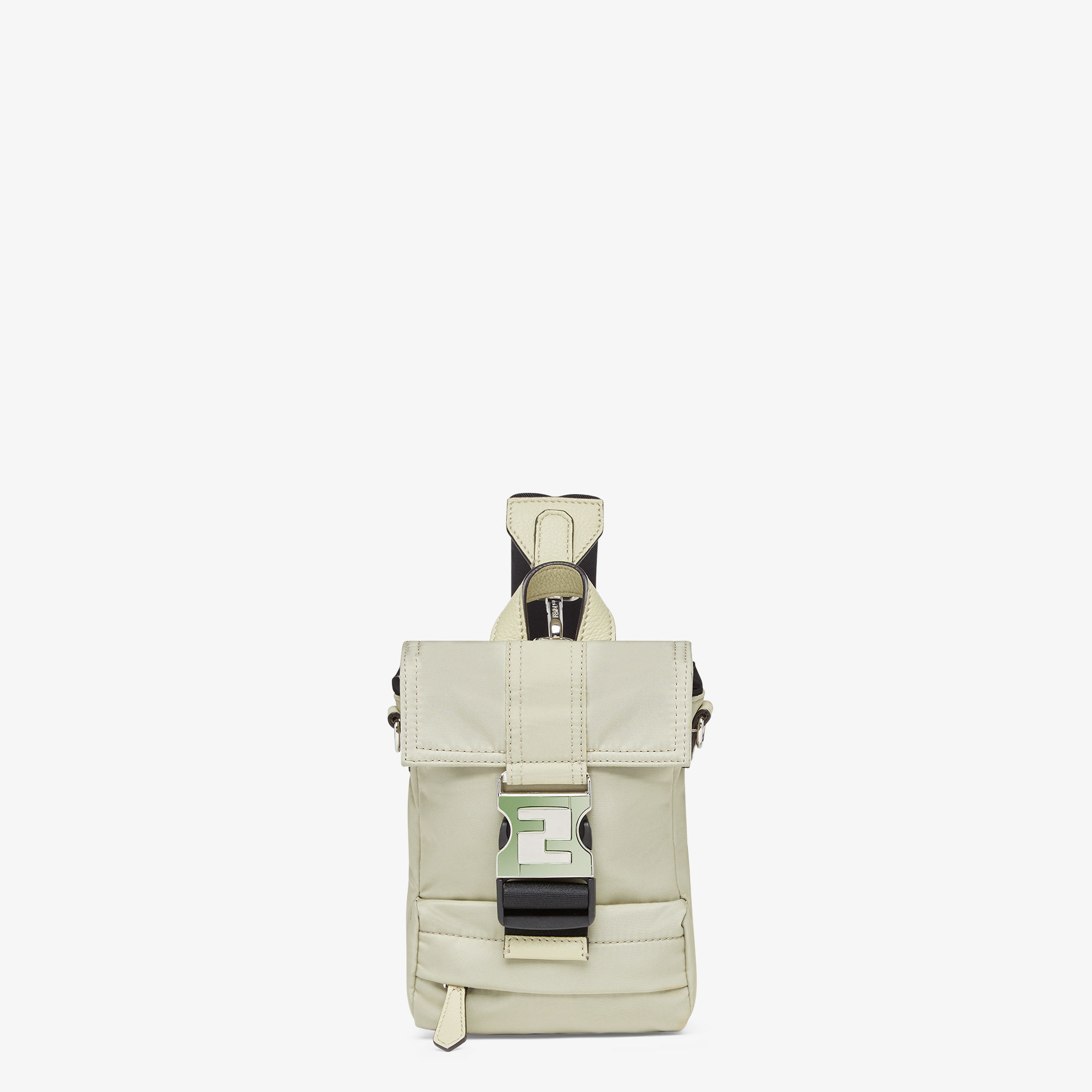Fendiness Mini Backpack - Light green nylon backpack | Fendi