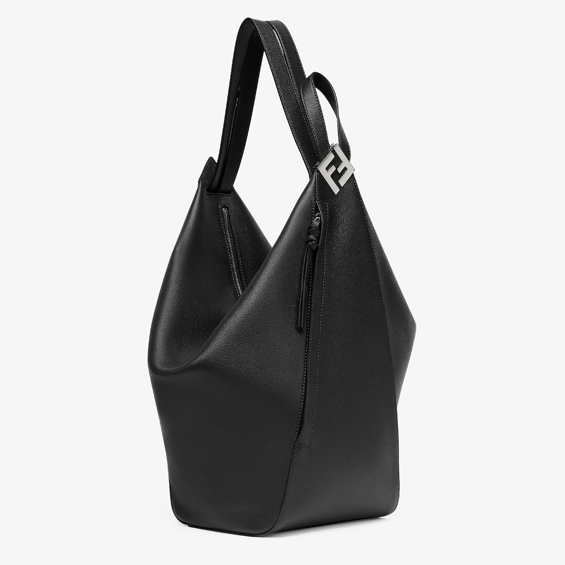 Sac Fendi Melon grand format en cuir Fendi Roma Cuir Noir | Fendi