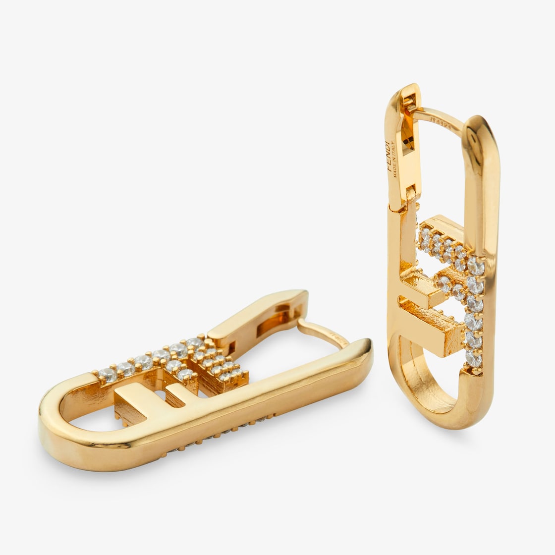 オーロック ピアス クリスタル ゴールド | Fendi オーロック ピアス クリスタル ゴールド | Fendi