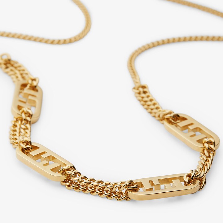 FENDI Filo项链-金色金属项链-女士项链-FENDI芬迪官网