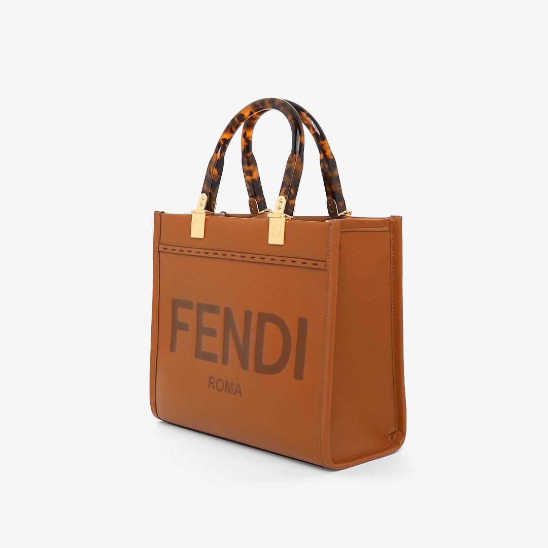 Fendi Sunshine Small Leather Brown | Fendi