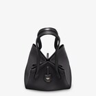 Fendi Origami Medium - Black leather bag that can be transformed | Fendi