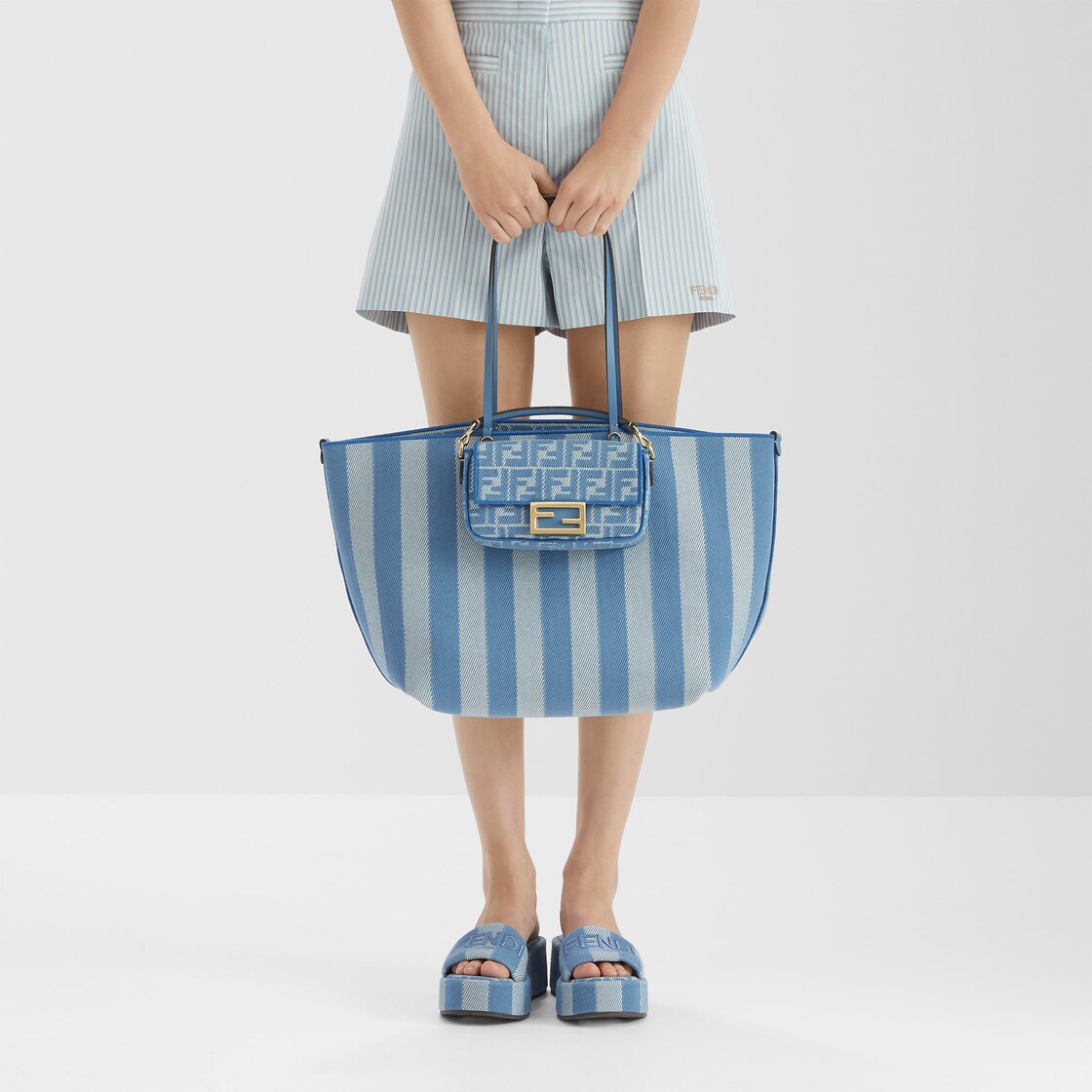 Tote Bags - Blue | Bags for Women | FENDI USA
