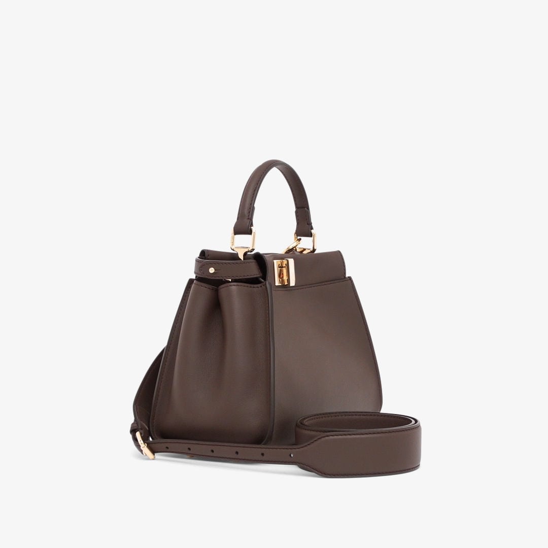 ピーカブー ミニ レザー ブラウン | Fendi ピーカブー ミニ レザー ブラウン | Fendi