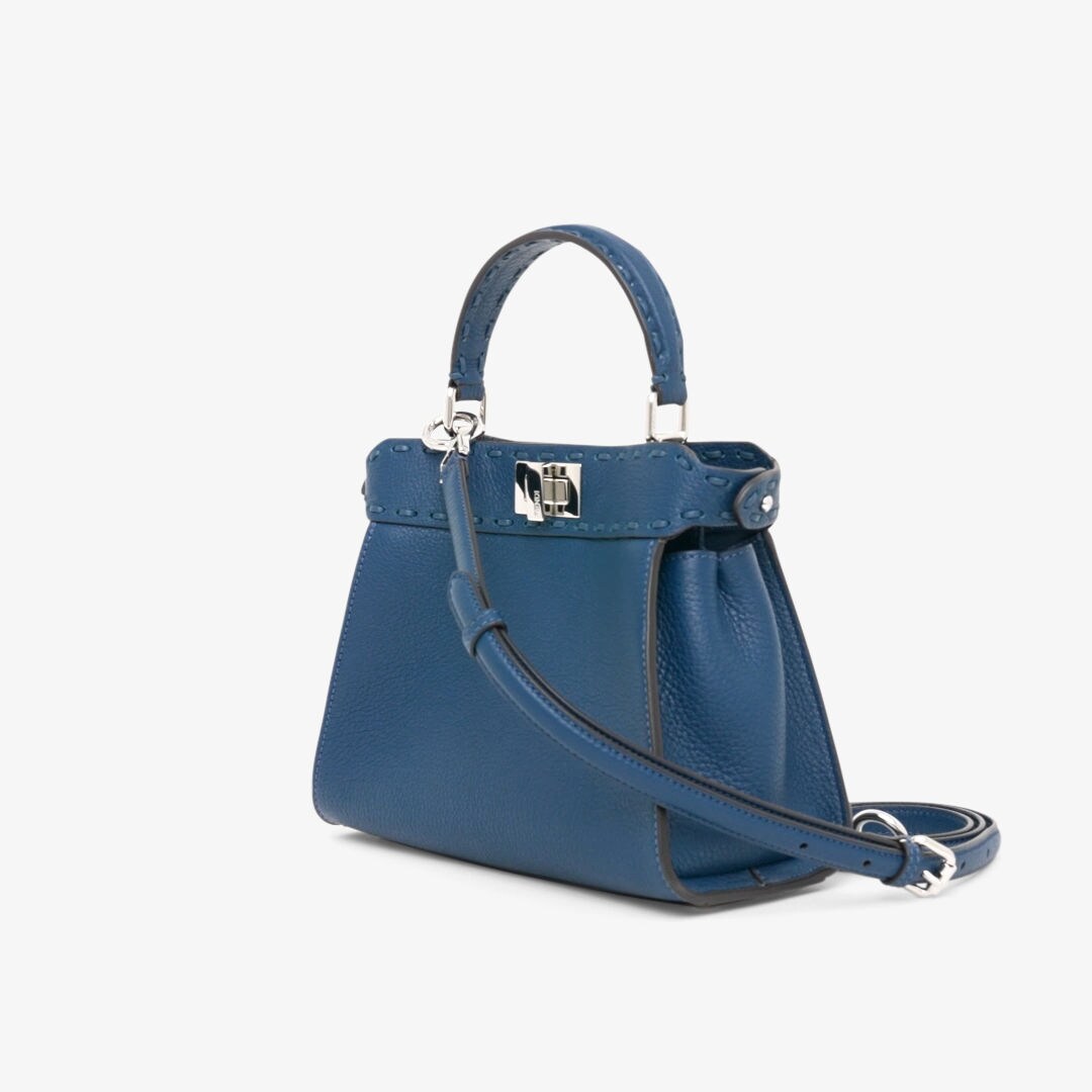 Peekaboo Mini Selleria Blue | Fendi Peekaboo Mini Selleria Blue | Fendi