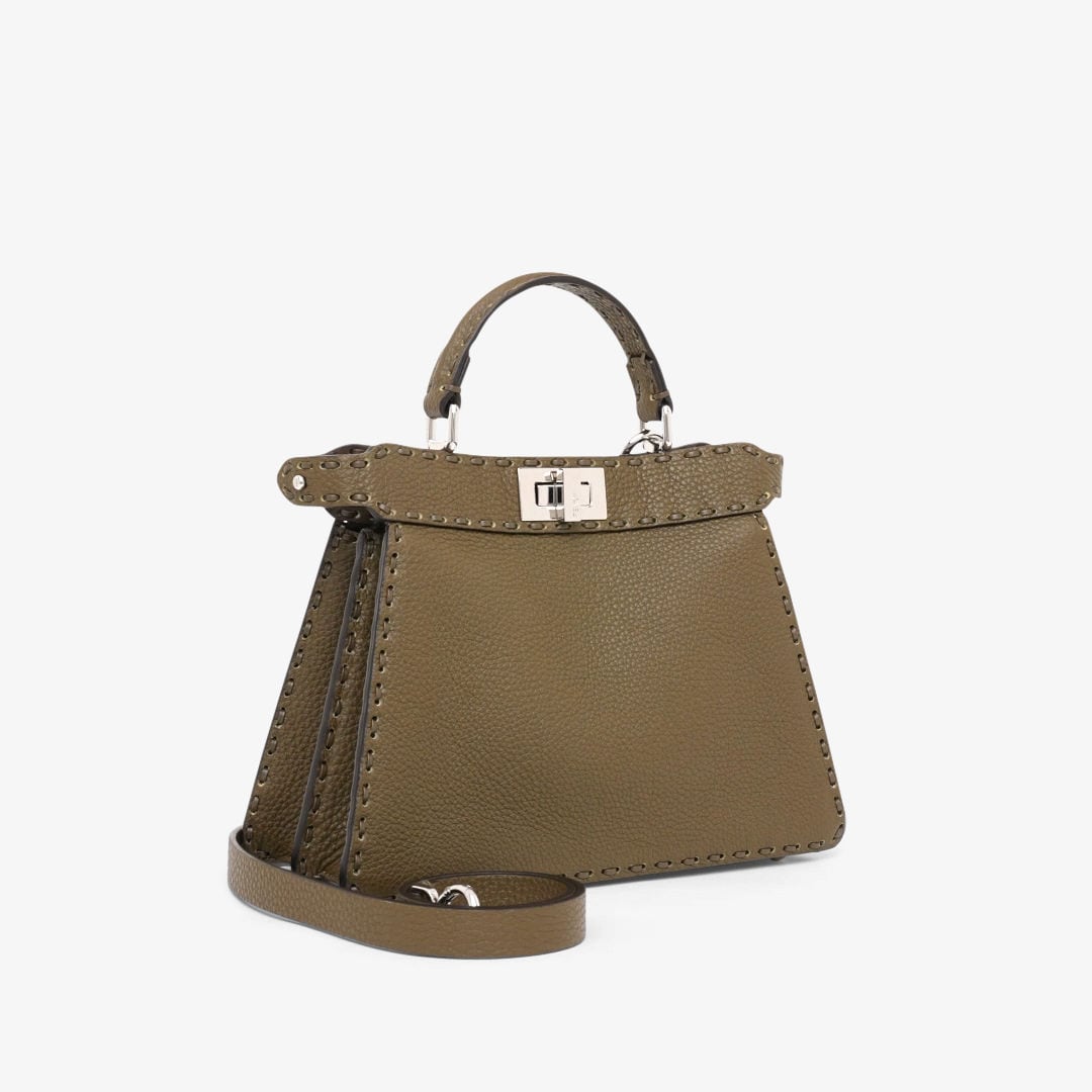 Peekaboo ISeeU Small Selleria Verde | Fendi