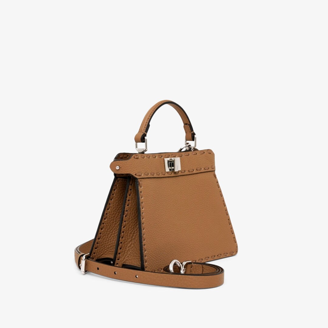 Peekaboo ISeeU Petite Selleria Marron | Fendi