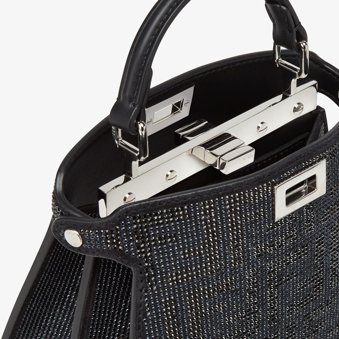 Peekaboo ISeeU pequeño Lentejuelas o cristales Negro | Fendi