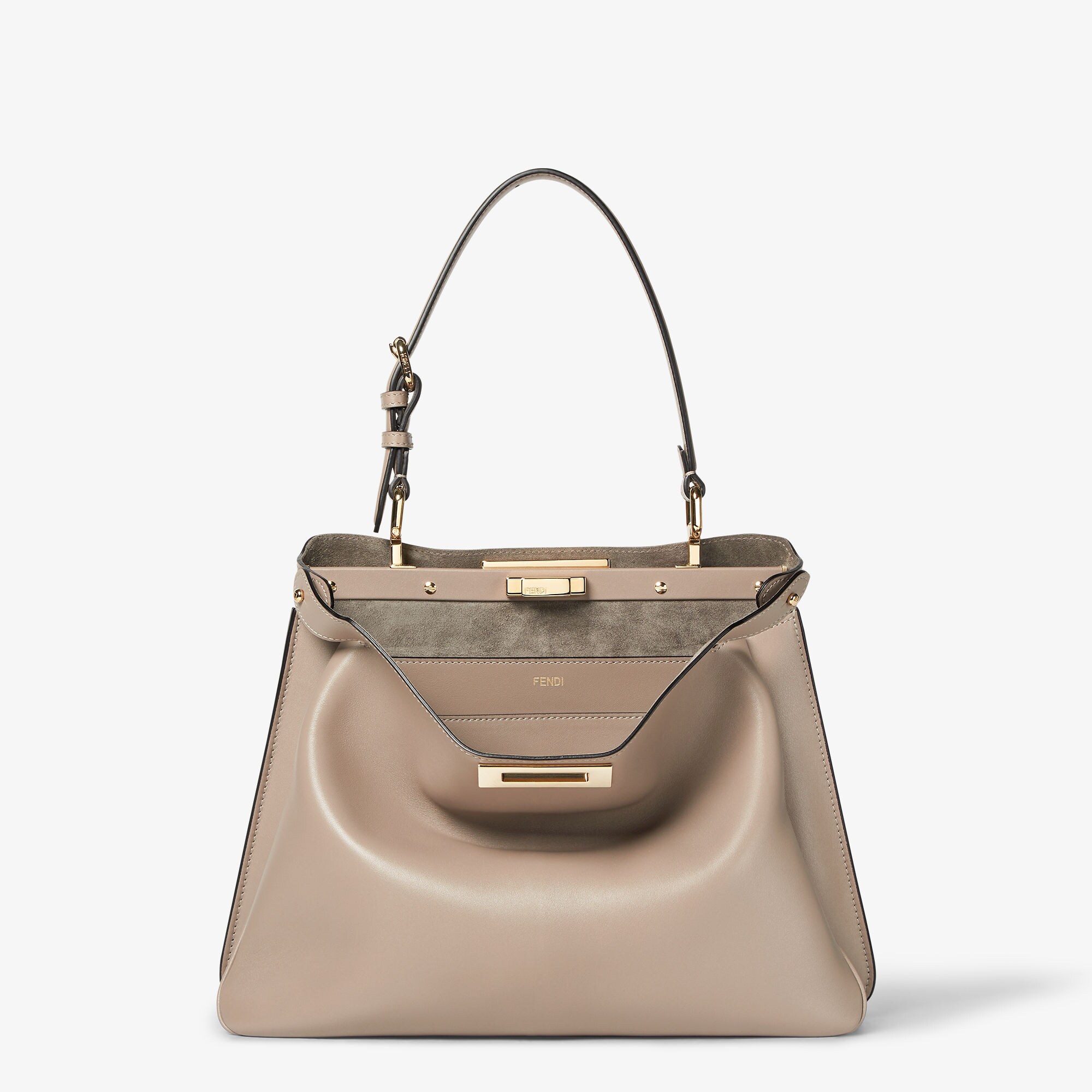 Peekaboo Soft Medium Leather Gray | Fendi