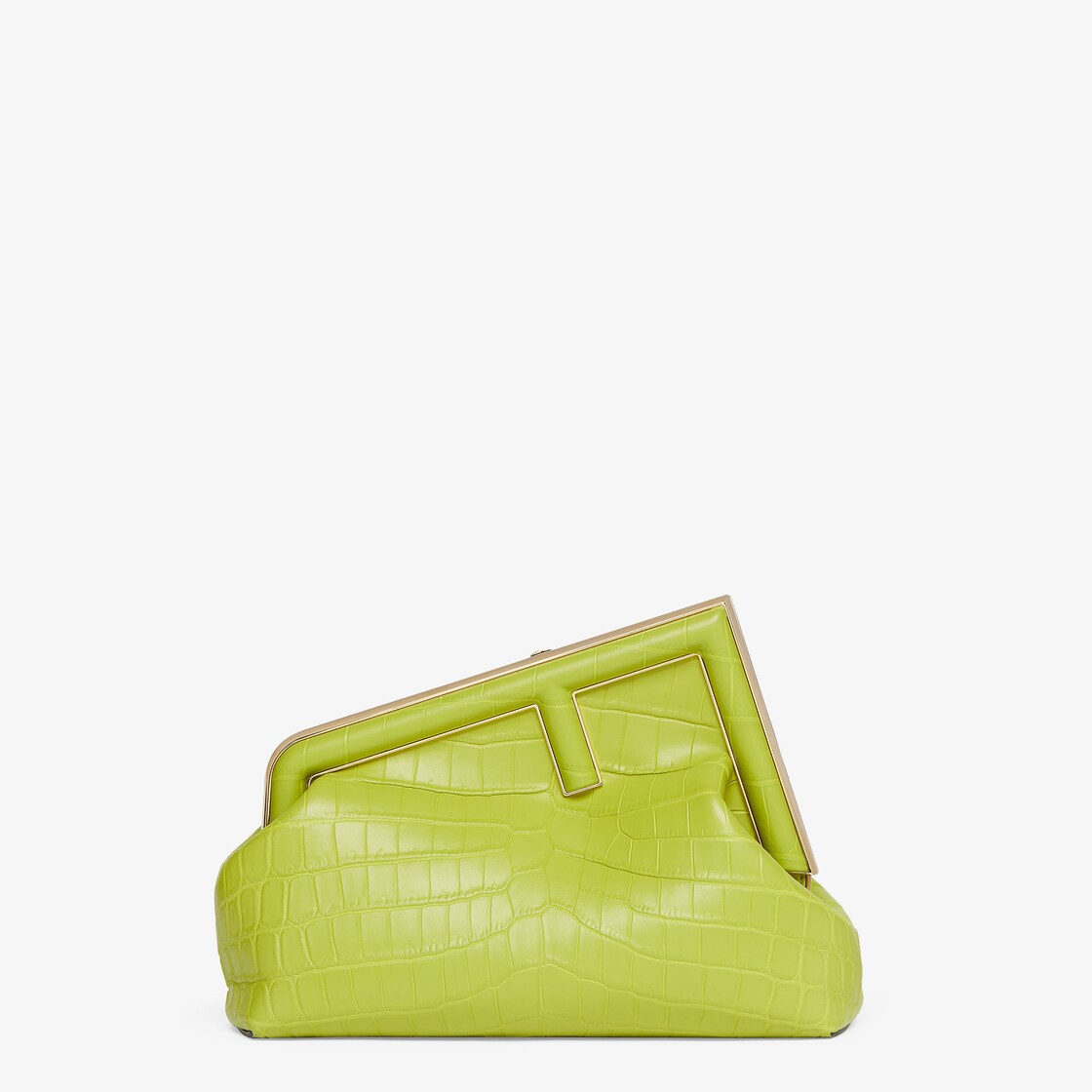 Fendi First Midi - Bolso de cocodrilo verde ácido | Fendi
