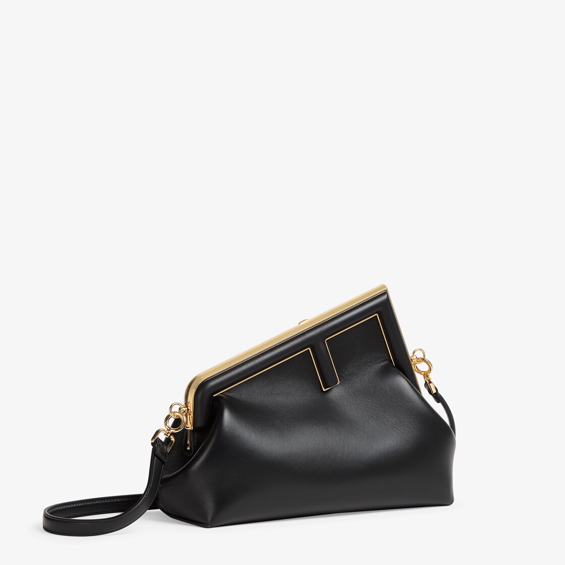 Fendi First Midi Piel Negro | Fendi