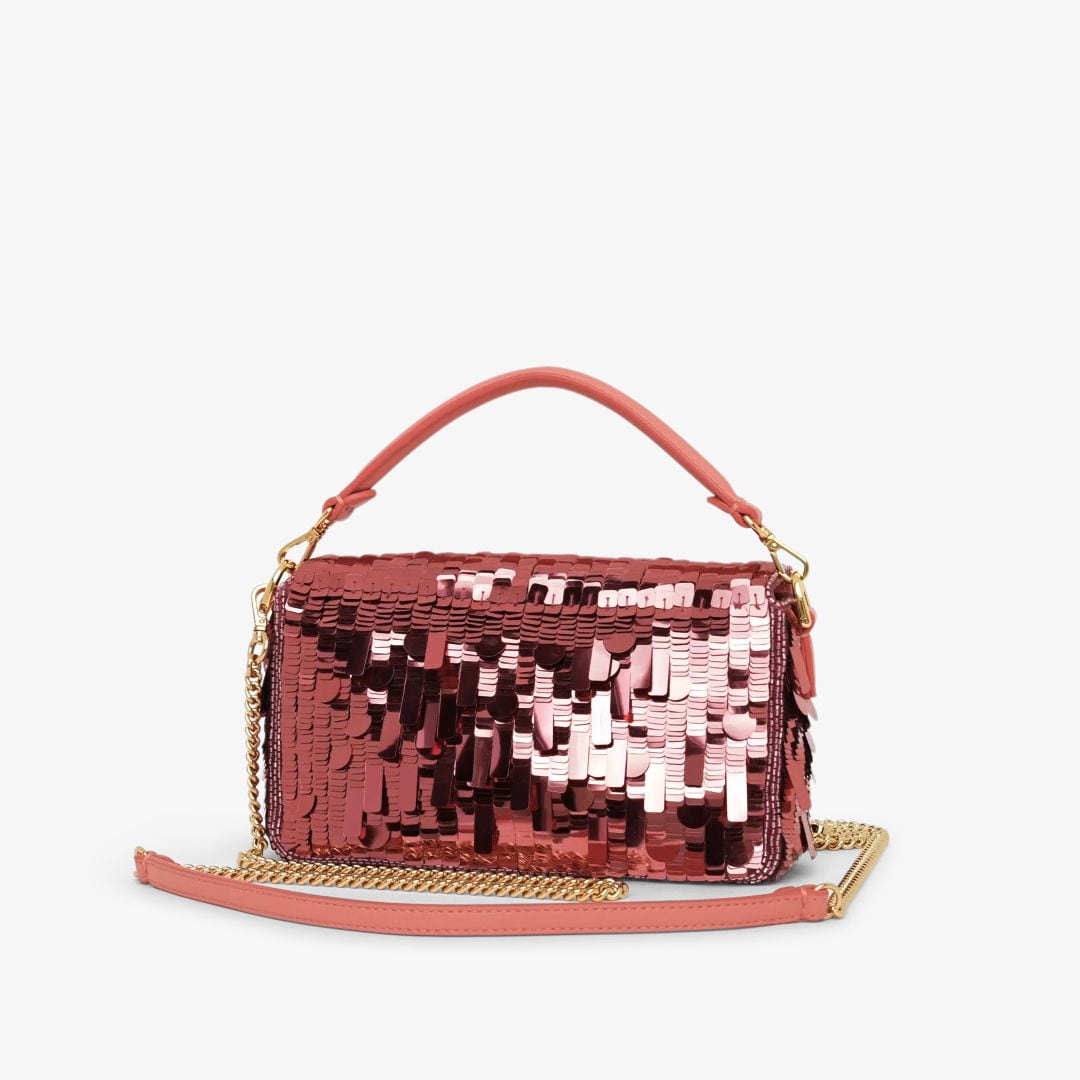 Baguette Mini Sequins or crystals Pink | Fendi