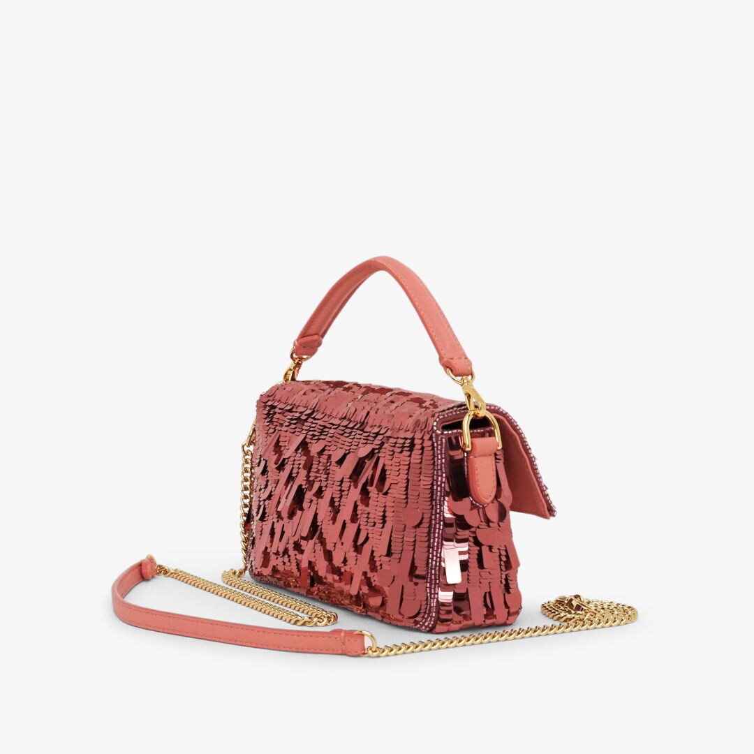 Baguette Mini Sequins or crystals Pink | Fendi