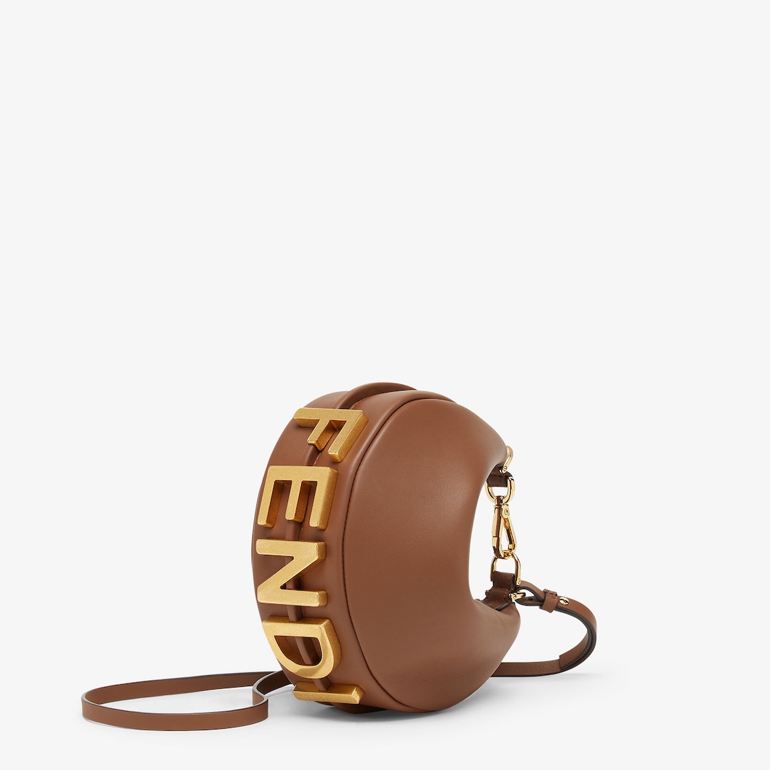 Fendigraphy Mini - Brown leather mini-bag | Fendi