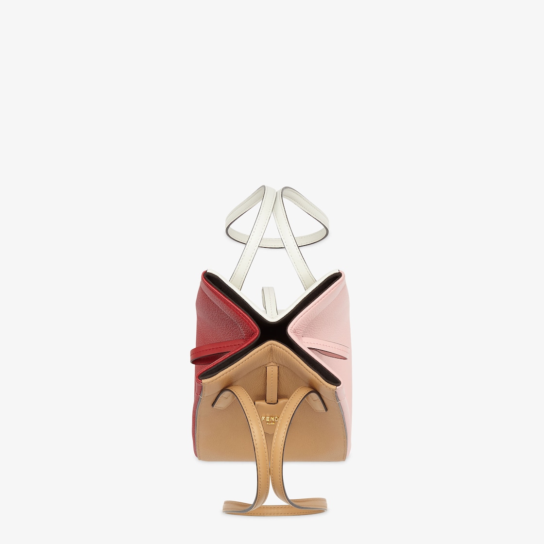 Fendi Origami Mini - Minibolsa transformable de piel multicolor | Fendi