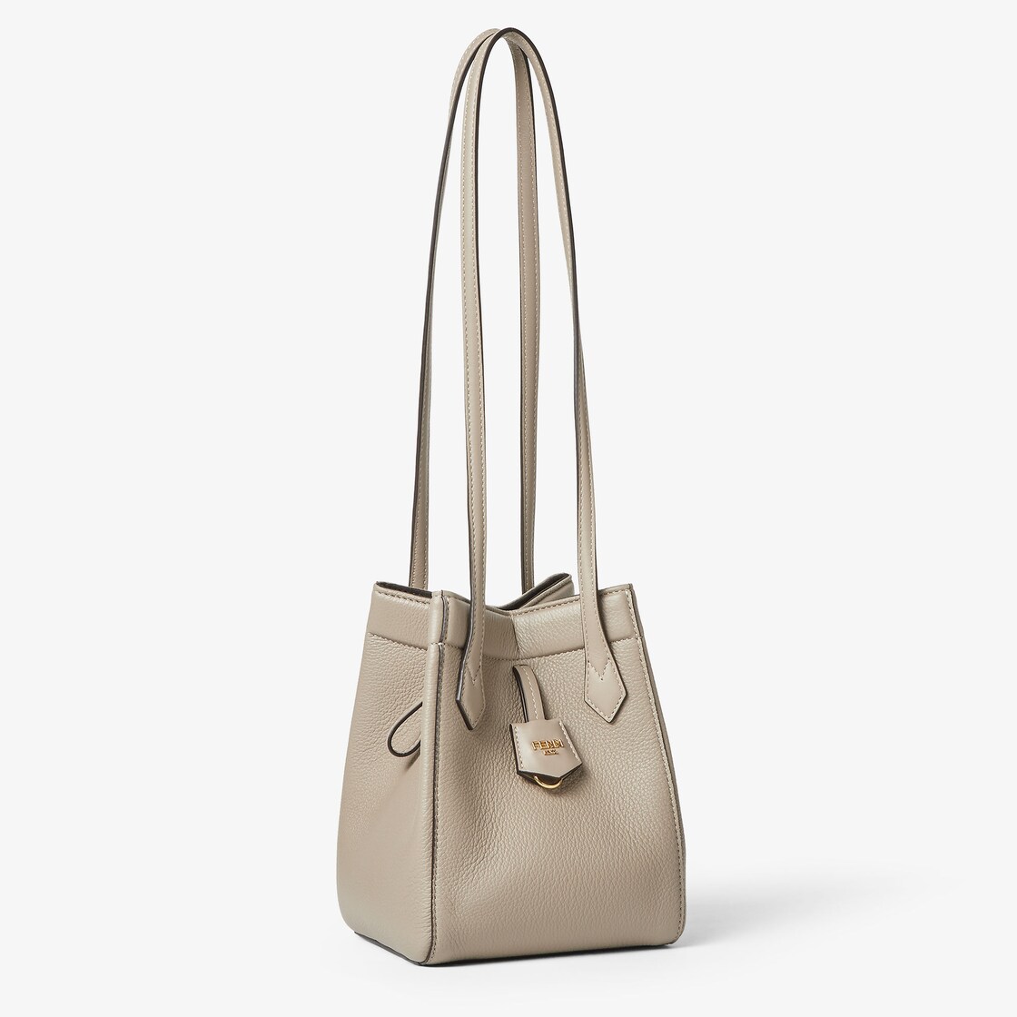 Fendi Origami Mini - Dove grey leather mini bag that can be transformed ...