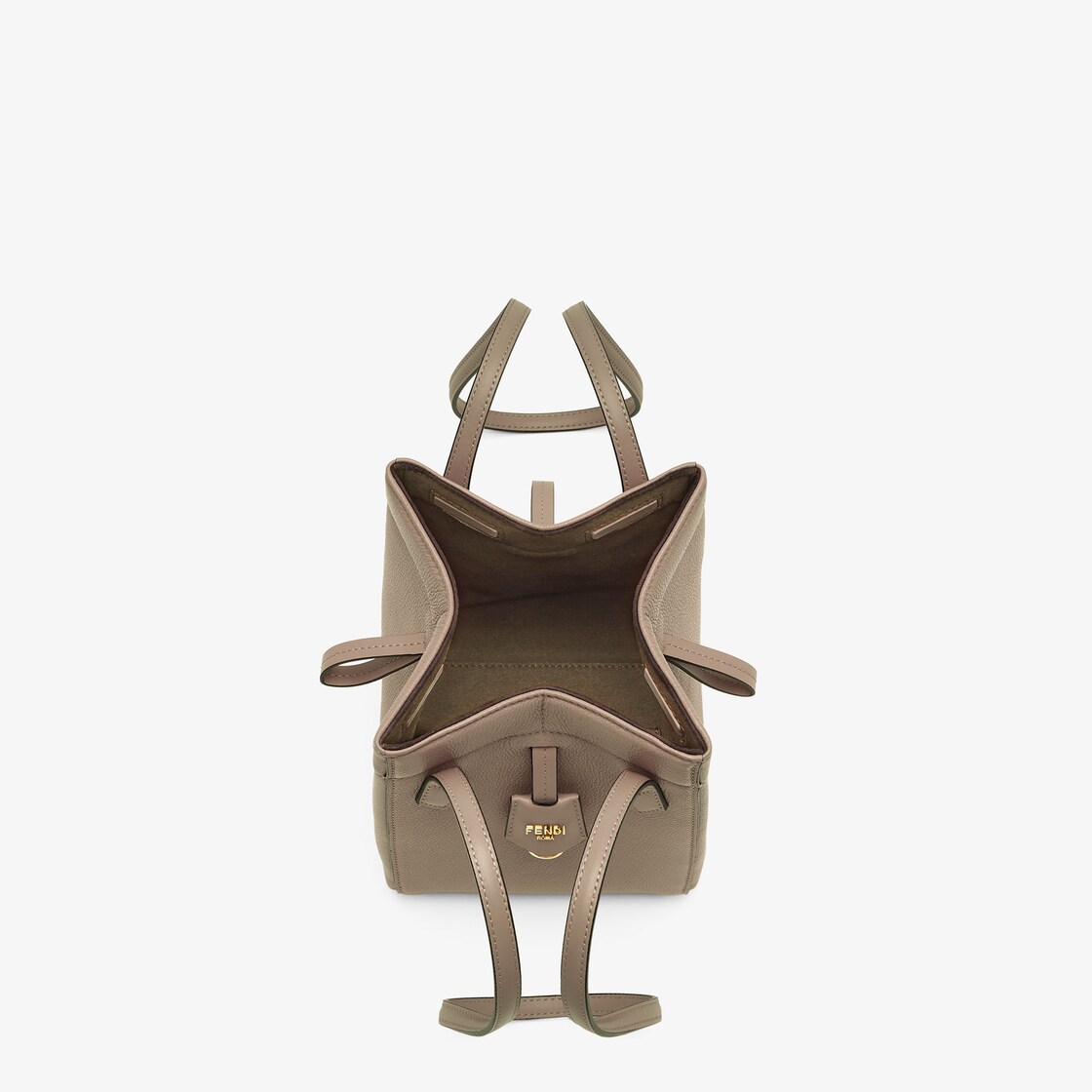 Fendi Origami Mini - Dove grey leather mini bag that can be transformed ...