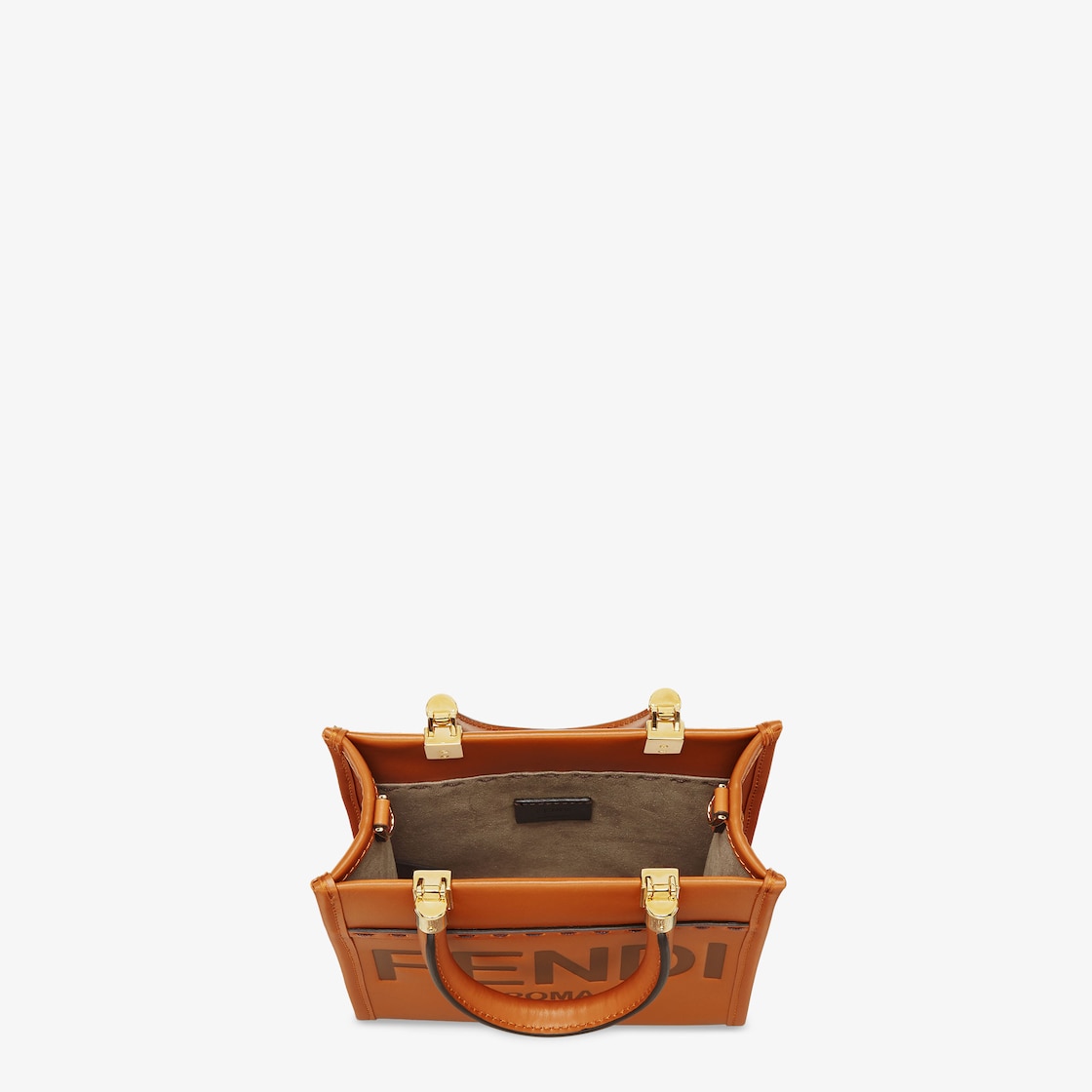 サンシャイン ショッパー スモール レザー ブラウン | Fendi サンシャイン ショッパー スモール レザー ブラウン | Fendi