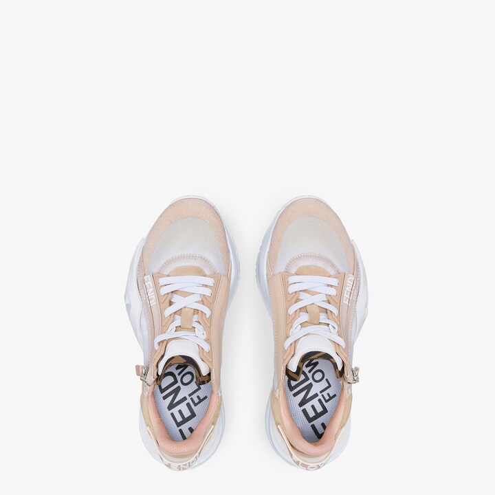 Domino-棕色FF布料低帮鞋-女士运动鞋-FENDI芬迪中国官网