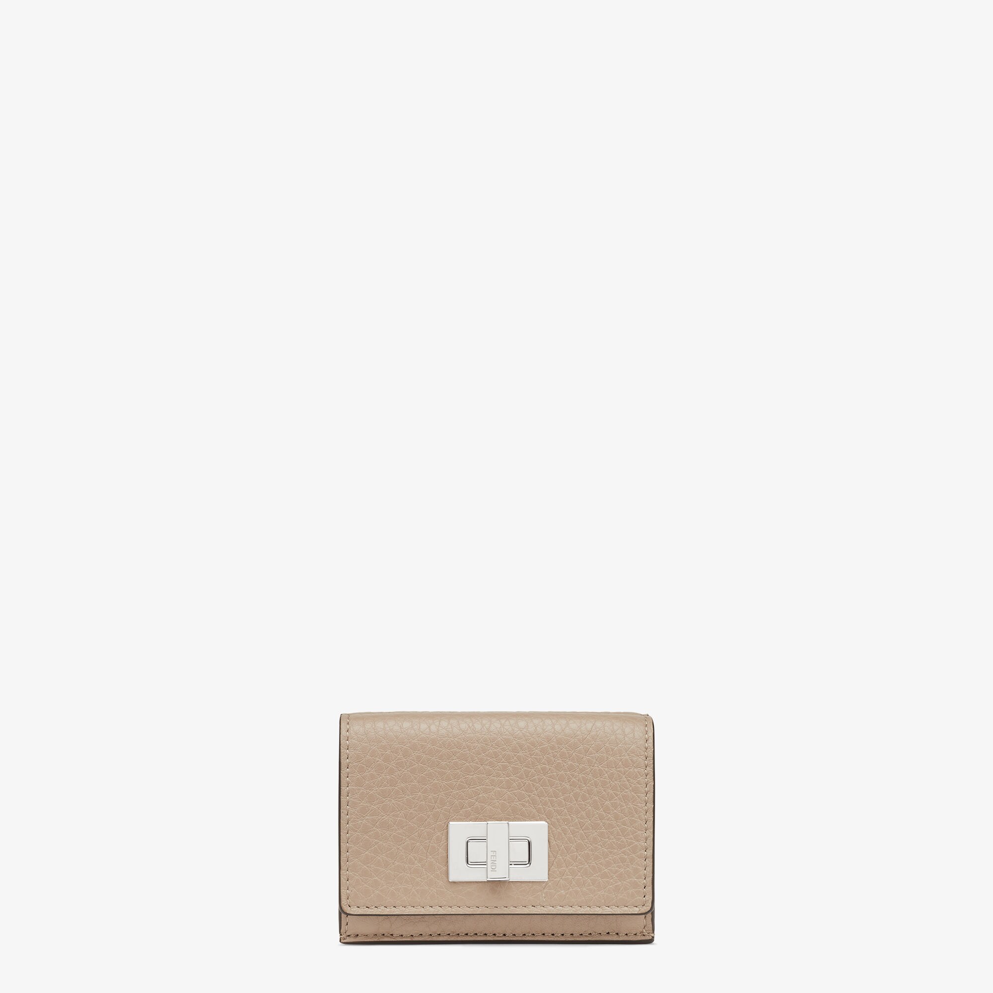 ピーカブー マイクロ 三つ折り財布 レザー ベージュ | Fendi ピーカブー マイクロ 三つ折り財布 レザー ベージュ | Fendi