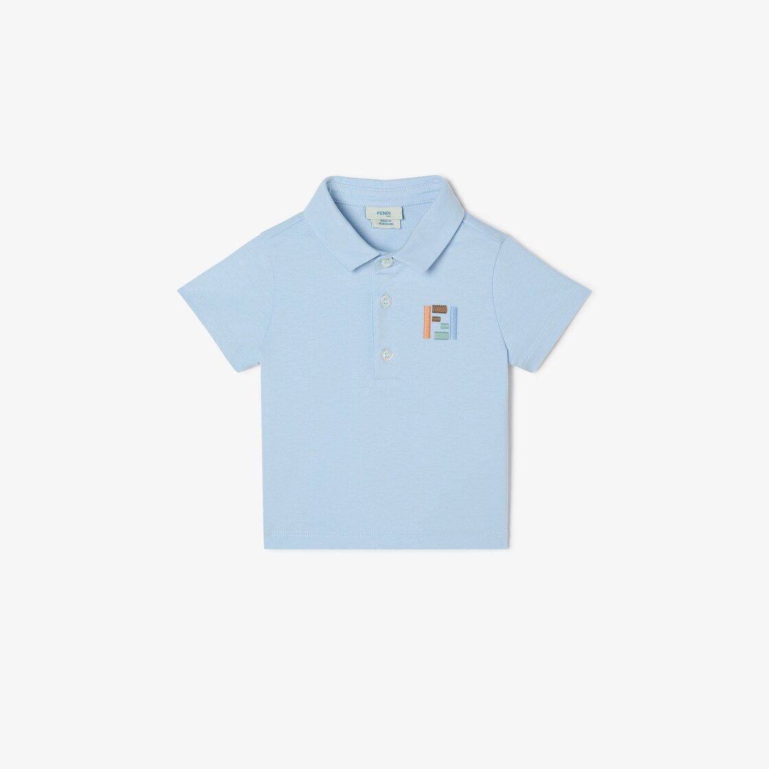 Polo bébé Coton Bleu clair | Fendi
