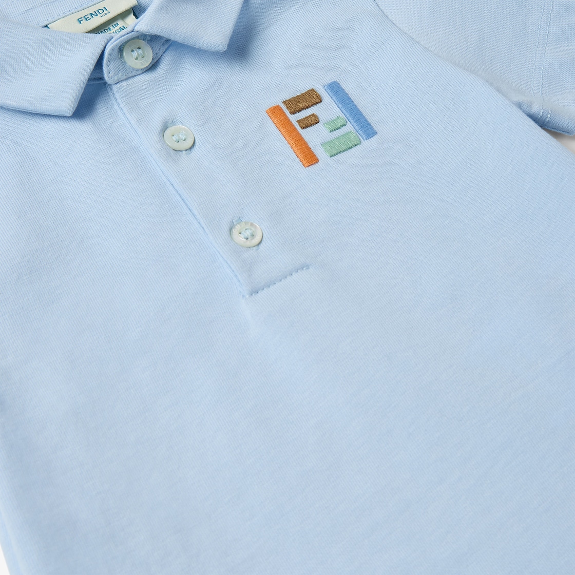 Polo bébé Coton Bleu clair | Fendi