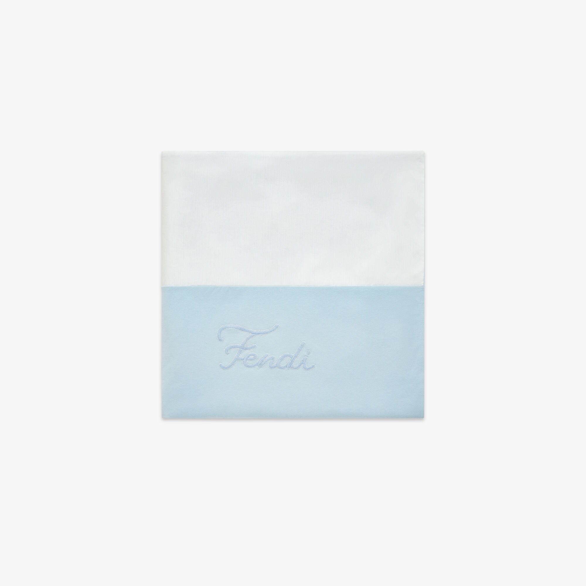 Baby blanket Cotton Light blue | Fendi