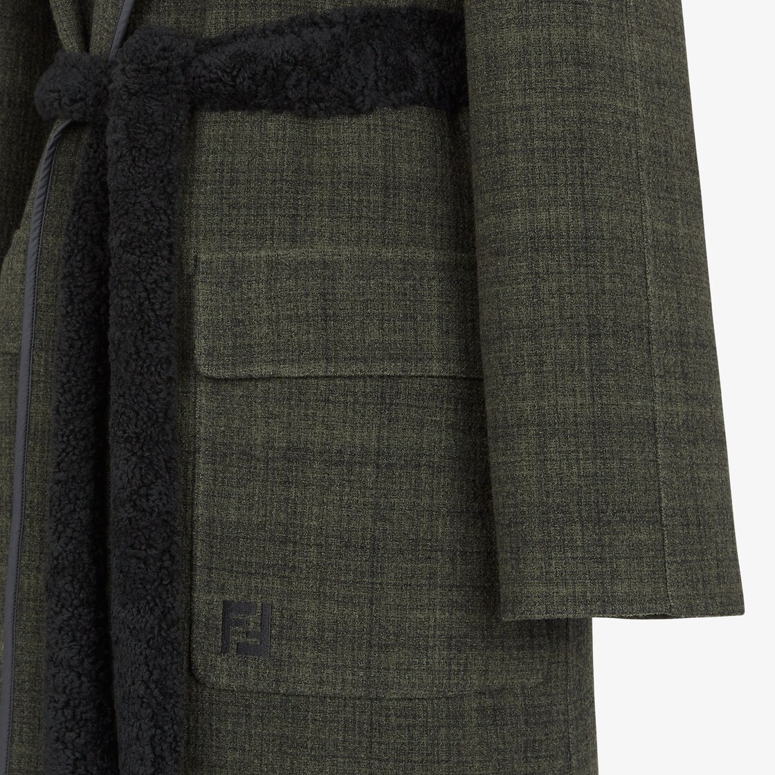 Abrigo Lana Verde | Fendi