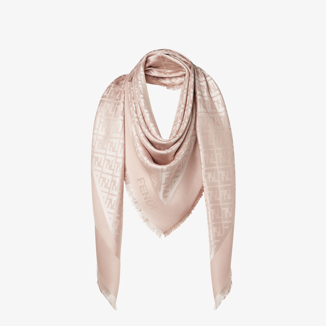 FF Shawl Silk Pink | Fendi FF Shawl Silk Pink | Fendi