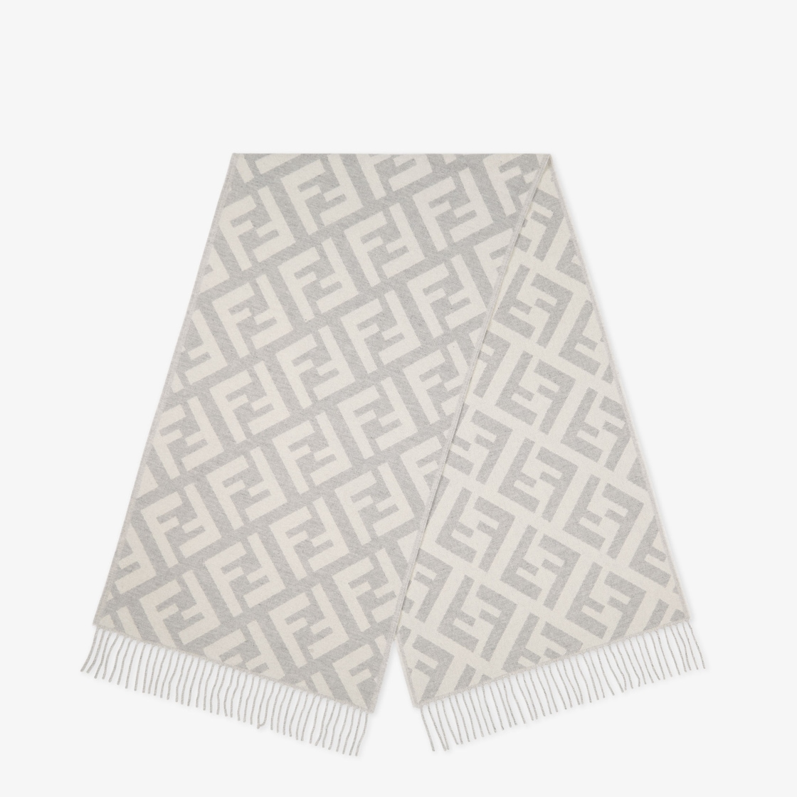 FFスカーフ ウール グレー | Fendi FFスカーフ ウール グレー | Fendi